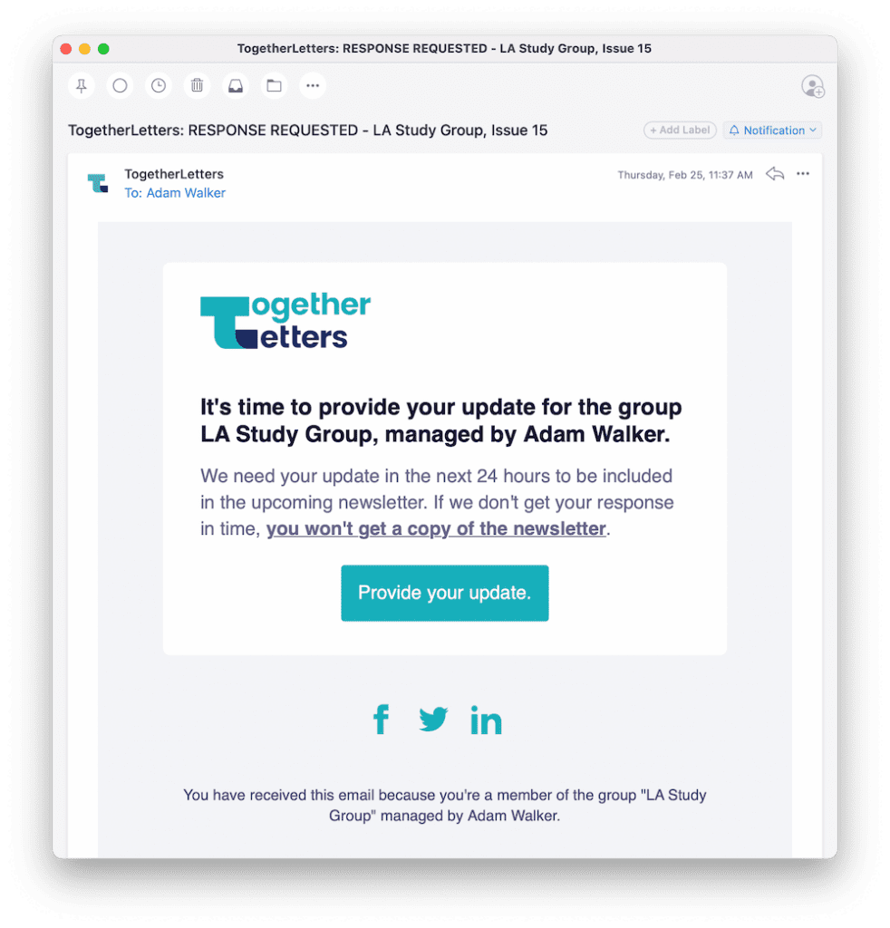 TogetherLetters